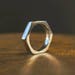 Silver Nut Ring, Industrial Ring, Urban, Hipster, Nut Ring, Geometric ...