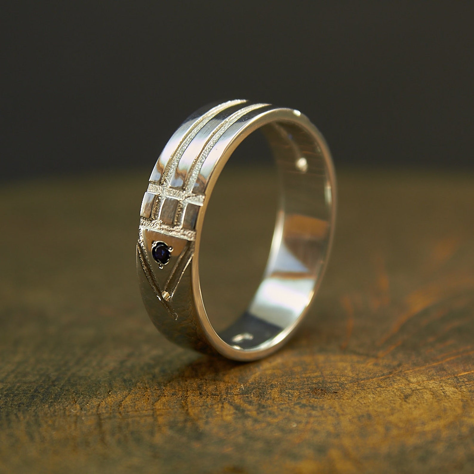 925 Silver Protection Ring Sacred Geometry Ring Cubic - Etsy