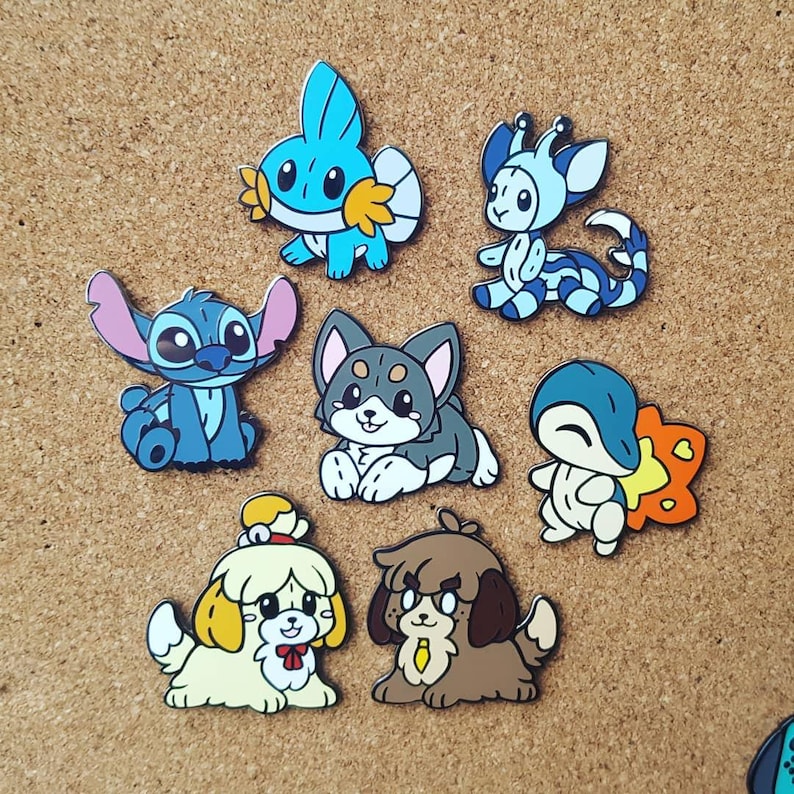 Cartoon Enamel Pins, Animation Pin, Alien Puppy Enamel Pin, Pegasus ...