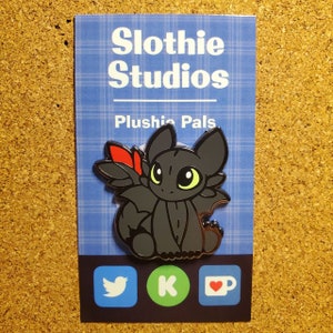 Night Fury Hard Enamel Pin, Toothless Hard Enamel Pin, Toothless Pin ...