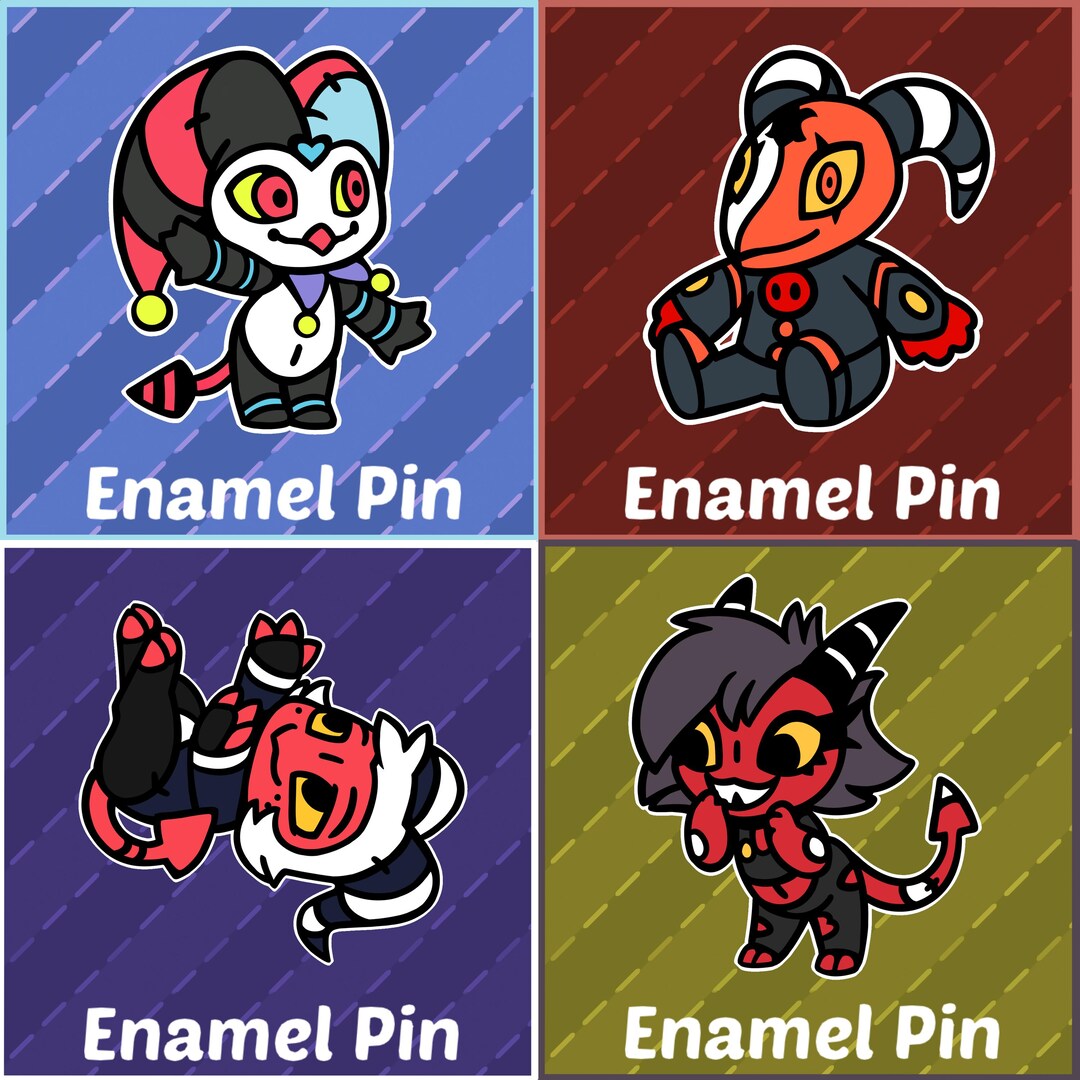 Hellaverse Pins, Hellaverse Stickers, Helluva Boss Pins, Blitzo Enamel ...