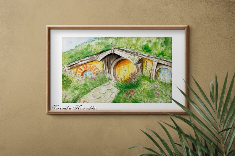 Bag End Painting, Watercolor Painting, Lord, Fantasy Art, Rings ...