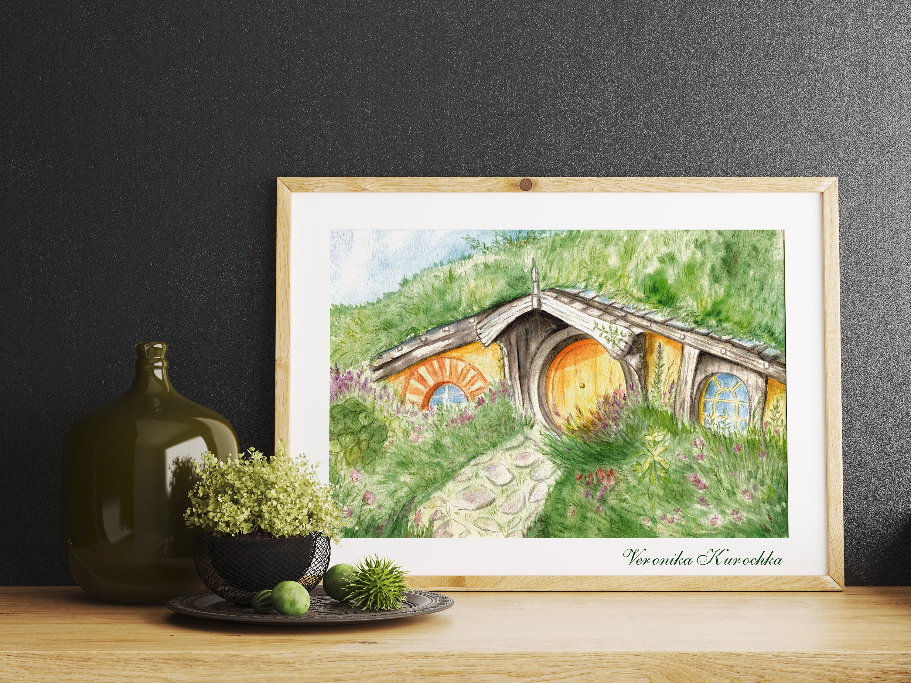 Bag End Painting, Watercolor Painting, Lord, Fantasy Art, Rings ...