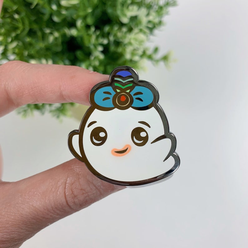 Ghost Enamel Pin glow in the Dark - Etsy