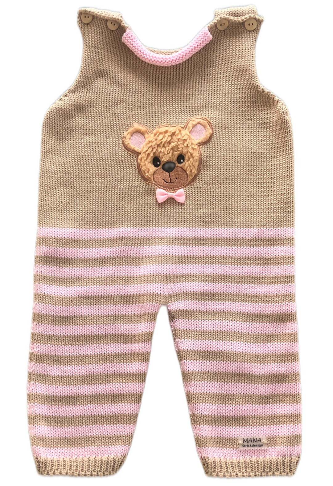 Babystrampler, Strampler, Strickstrampler, Taufstrampler, Baby-Latzhose ...