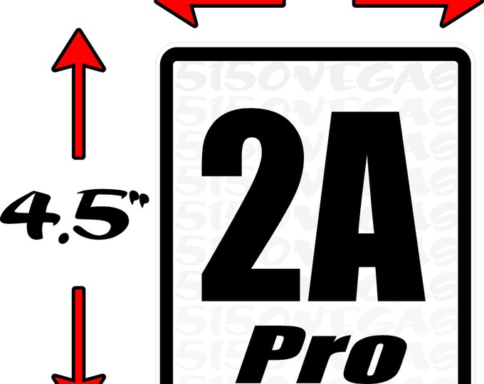 2A Pro - Second Amendment Supporter Decal Sticker - Etsy