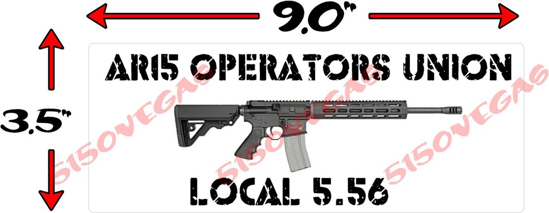 AR15 Operators Union Local 5.56 Decal Sticker - Etsy