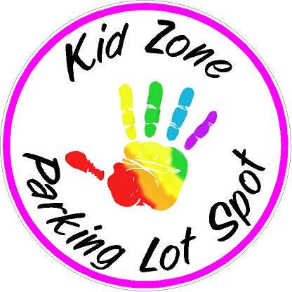 Kid Zone Parking Lot Spot Car Decal | Etsy
