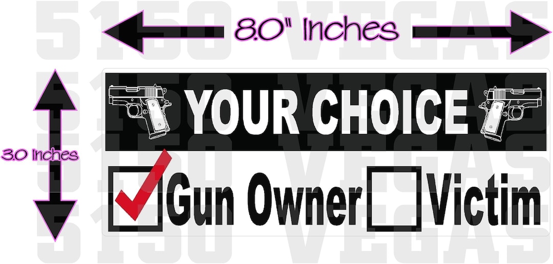 2ND Amendment Gun Owner or Victim Decal Sticker - Etsy