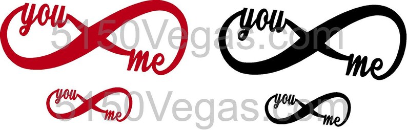 Infinity You and Me Cut Vinyl Decal - Etsy