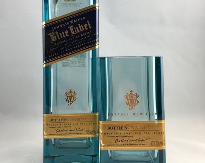 Tall Whiskey Glassware / Pen Stand Made From Johnnie Walker Blue Label ...