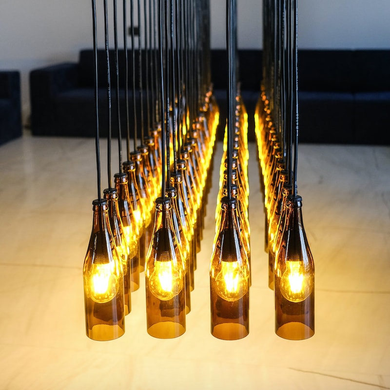 Beer Bottle Chandelier - Etsy
