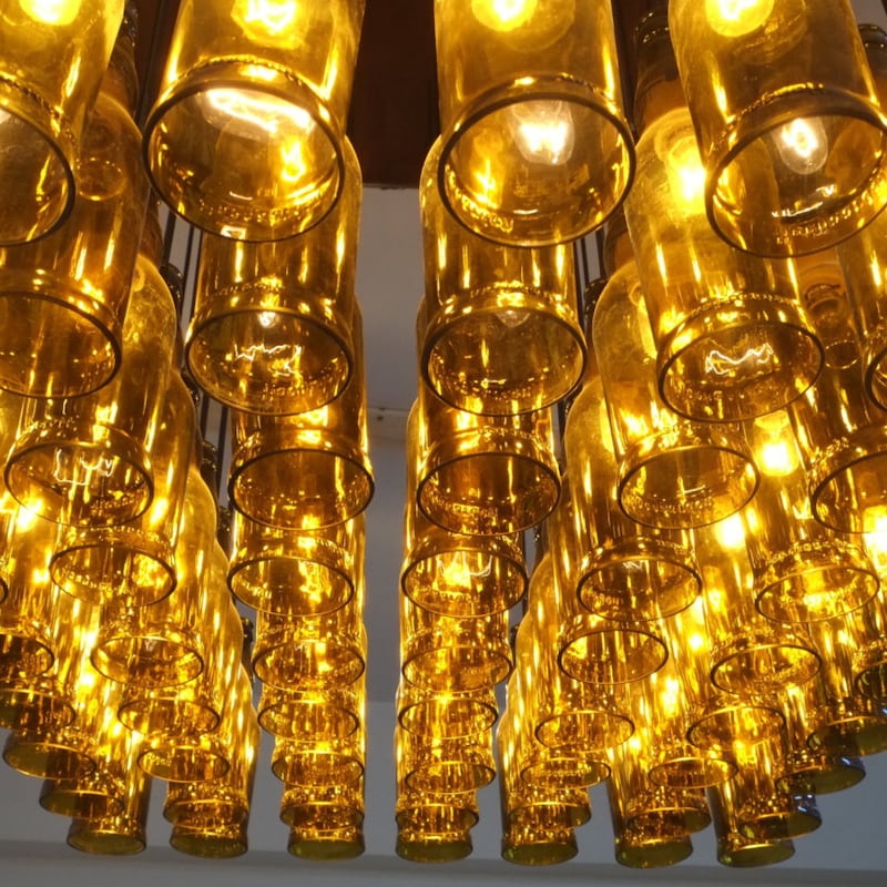 Beer Bottle Chandelier - Etsy