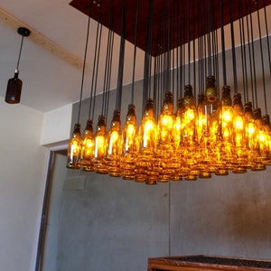 Beer Bottle Chandelier for Restro Bar - Cafe - Hotel Light Fixture - Etsy