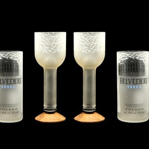 HANDCRAFTED GREY GOOSE Cocktail Drinking Glasses Bar Set - Etsy