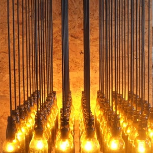 Beer Bottle Chandelier for Restro Bar - Cafe - Hotel Light Fixture - Etsy
