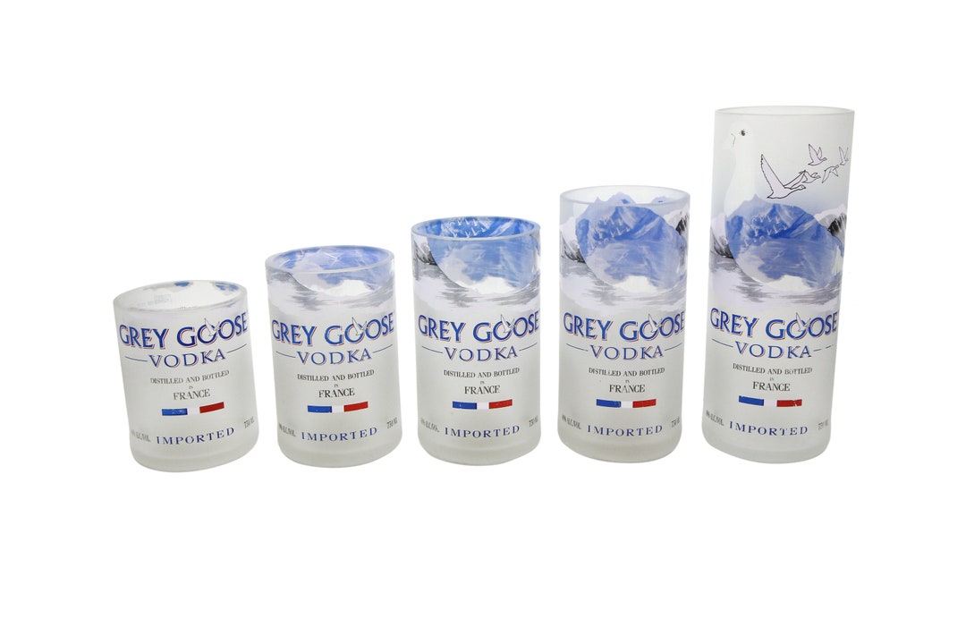 Grey Goose Vodka Glasses | Short | Medium | Long Tumblers- Made From ...