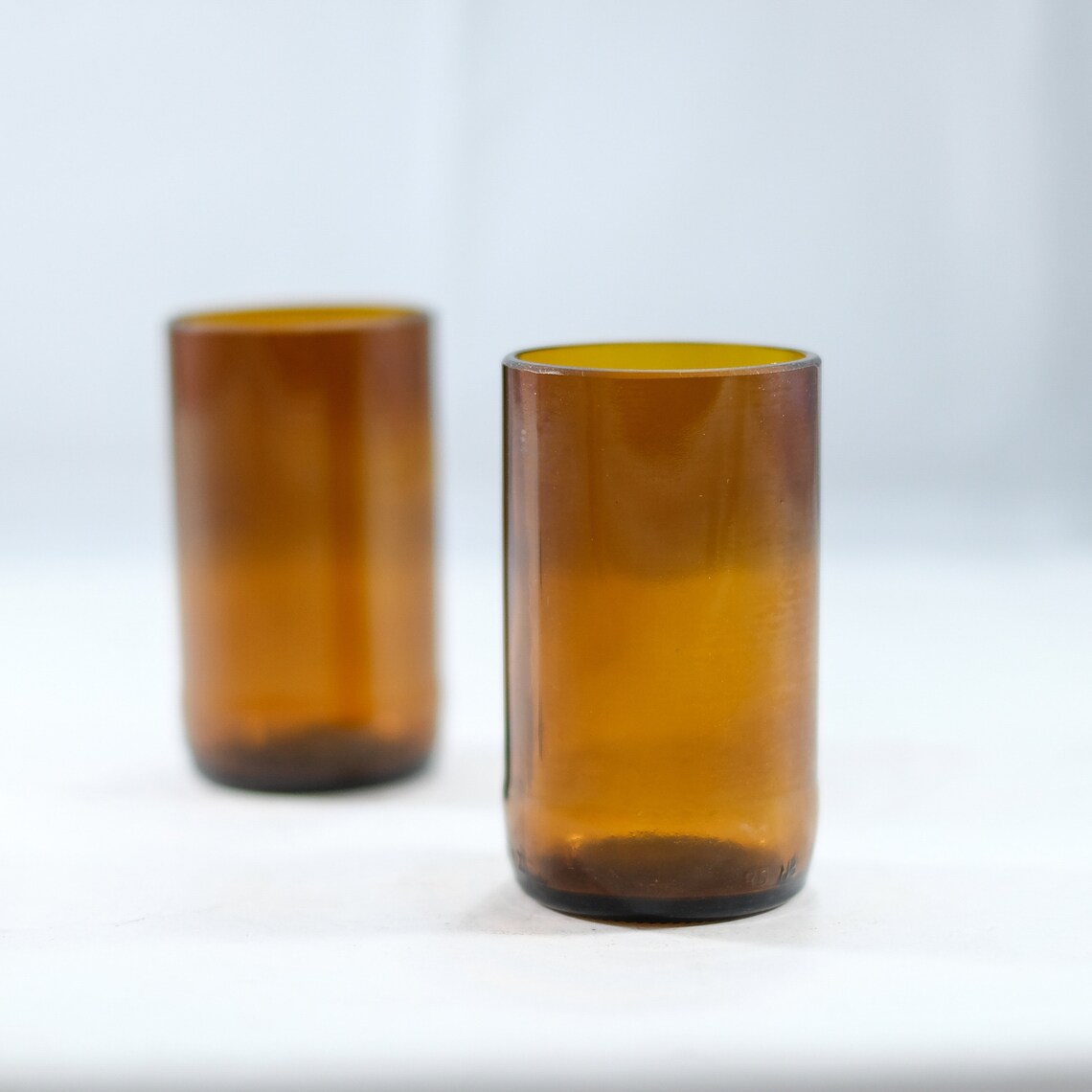 Amber 7 Oz | 200 Ml Beer Bottle Cut Frosted Everyday Glass Cups | Juice ...