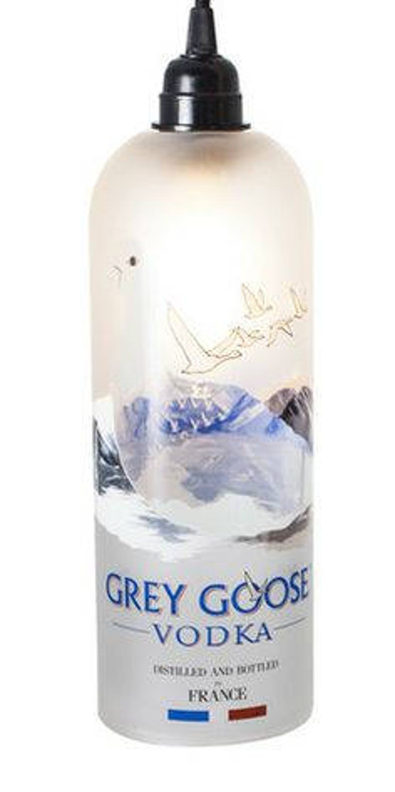 GREY GOOSE BOTTLE Hanging Pendant Light - Lamp With Fixtures - Etsy