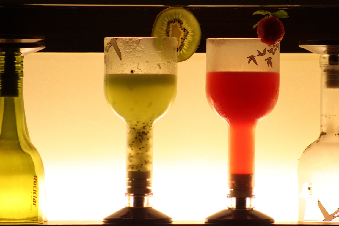 HANDCRAFTED GREY GOOSE Cocktail Drinking Glasses Bar Set - Etsy