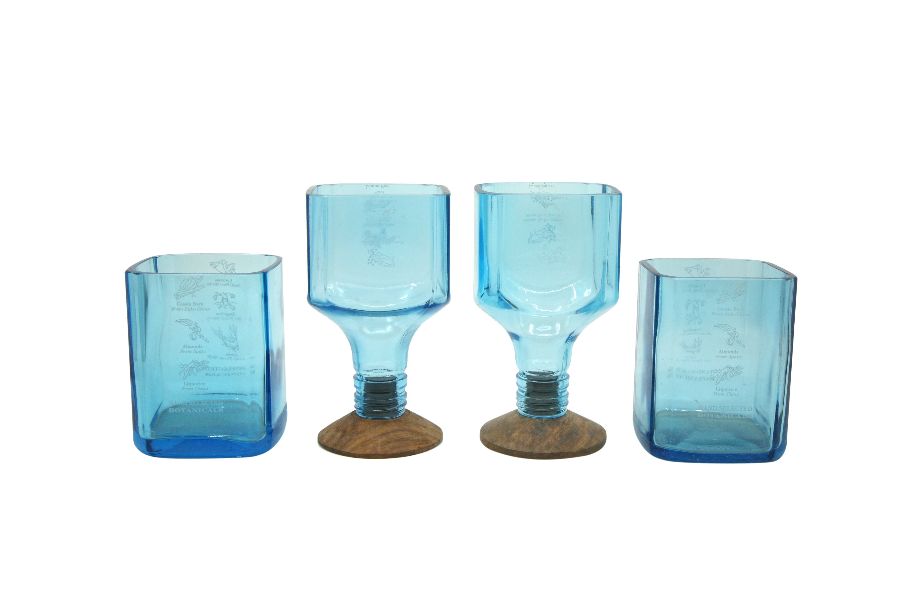 Bombay Sapphire Cocktail Glassware Set Drinking Glasses - Etsy