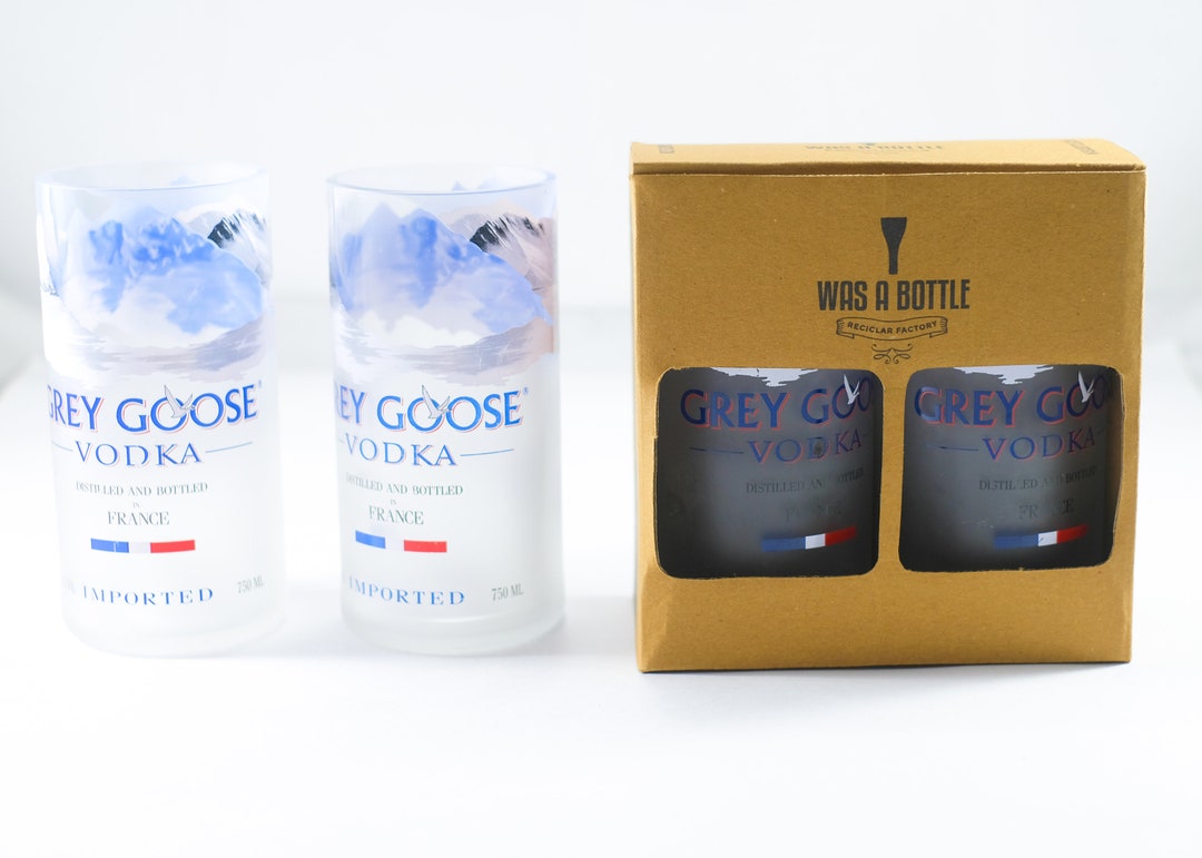 SEASONS GIFT SET : Grey Goose Tall Glasses | Repurposed Tumblers - Etsy