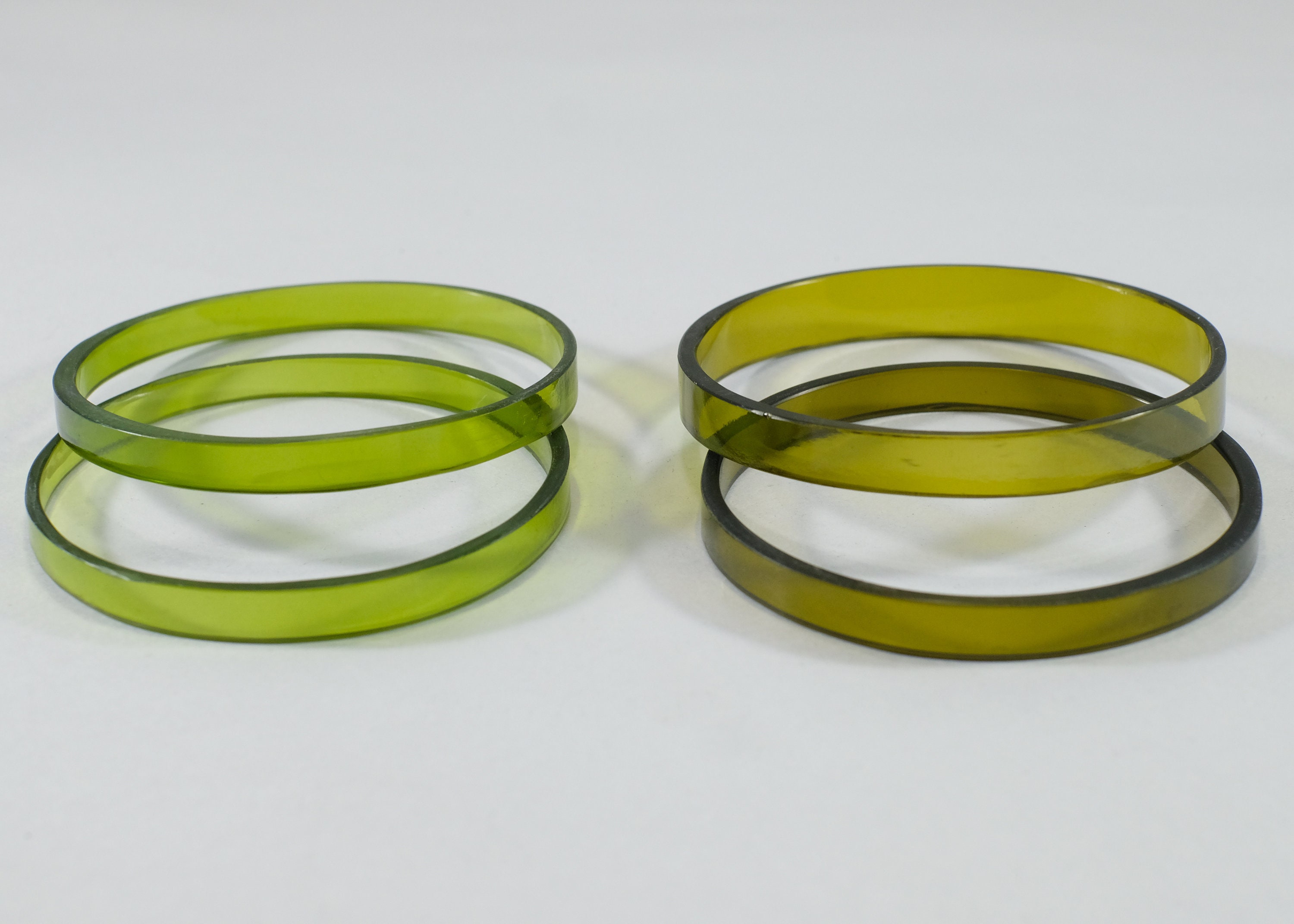 OLIVE & GREEN BANGLE Made From Wine Bottles - Etsy