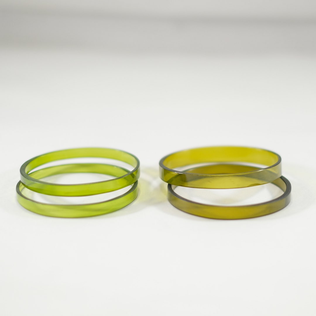 OLIVE & GREEN BANGLE Made From Wine Bottles - Etsy