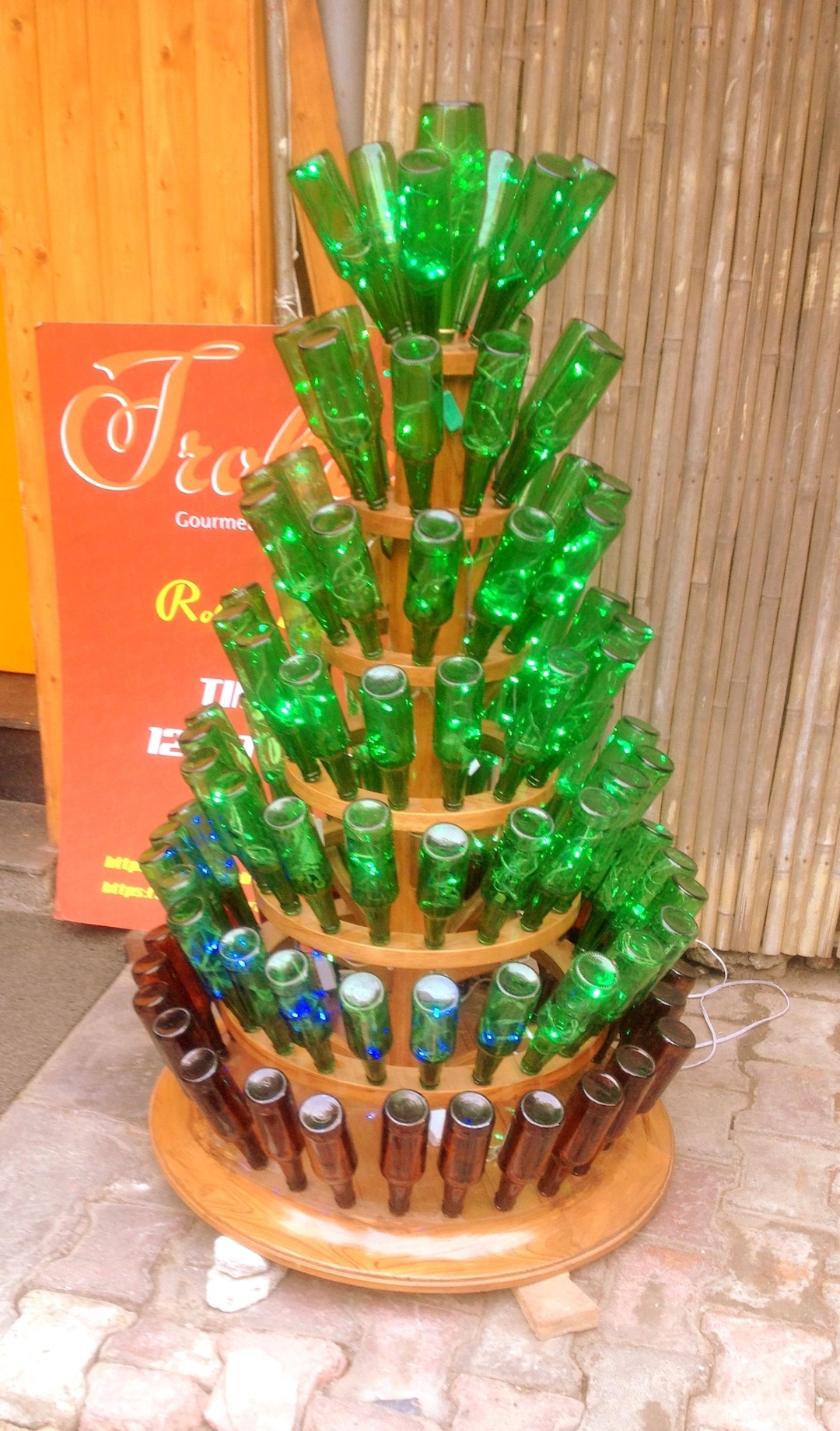 CHRISTMAS TREE Made From Beer Bottles & Led Lights - Etsy