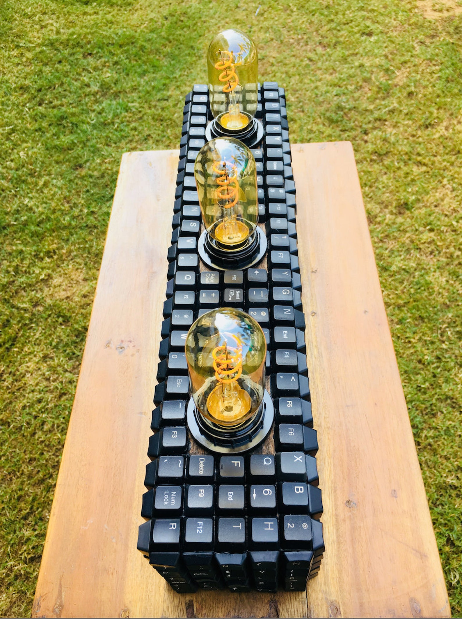 VINTAGE COMPUTER KEYBOARD Table Lamp Light With Uk North - Etsy