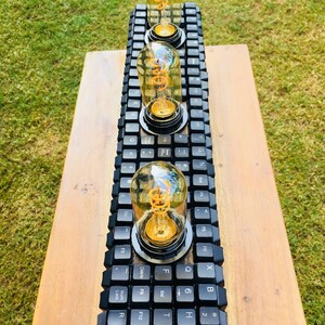 VINTAGE COMPUTER KEYBOARD Table Lamp Light With Uk - North American ...