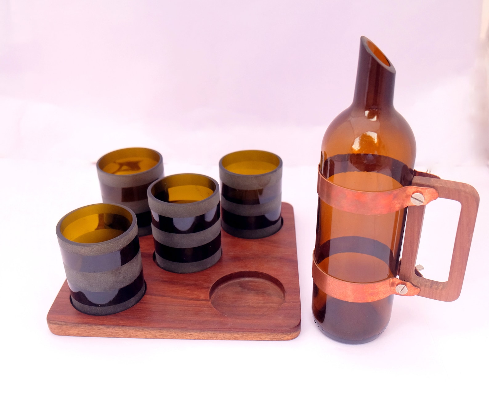 Water Jug Table Set With 10 Ounce 300 Ml Wine Bottle Glasses - Etsy