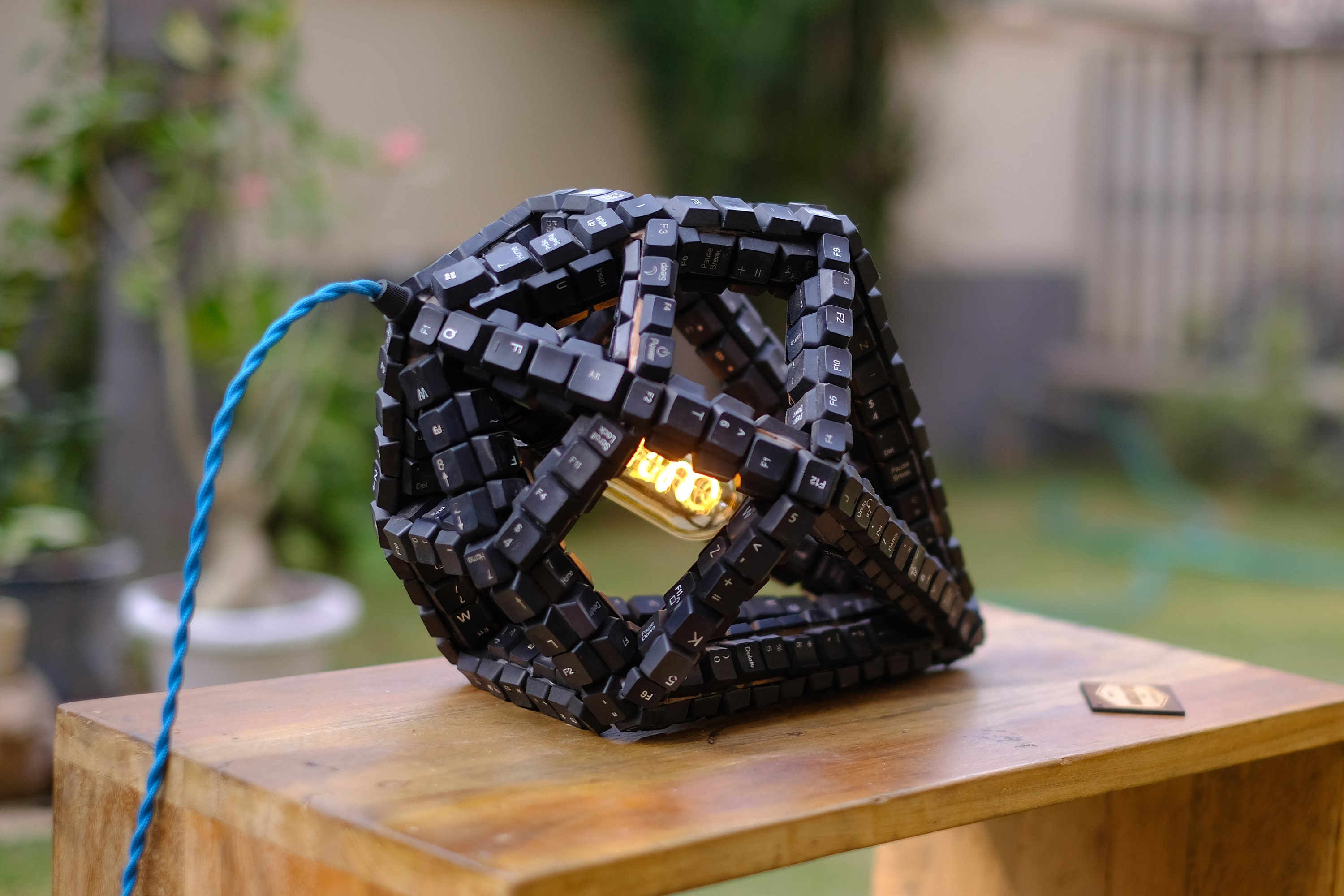 PENDANT - FLOOR - TABLE Lamp Made From Recycled Computer Keyboards - Etsy