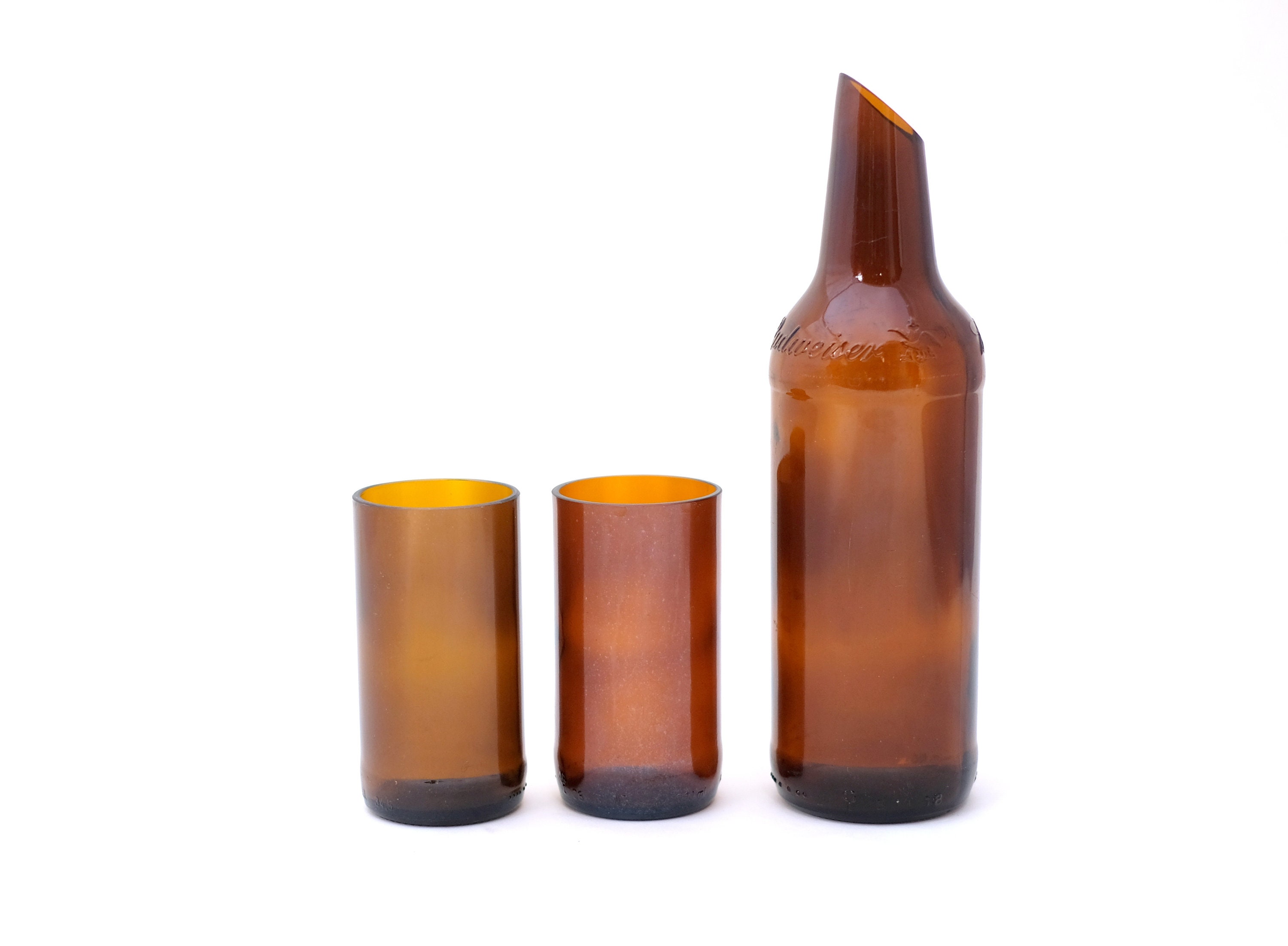 Budweiser Brown Beer Bottle Water Flask Set Jug with Cups | Etsy