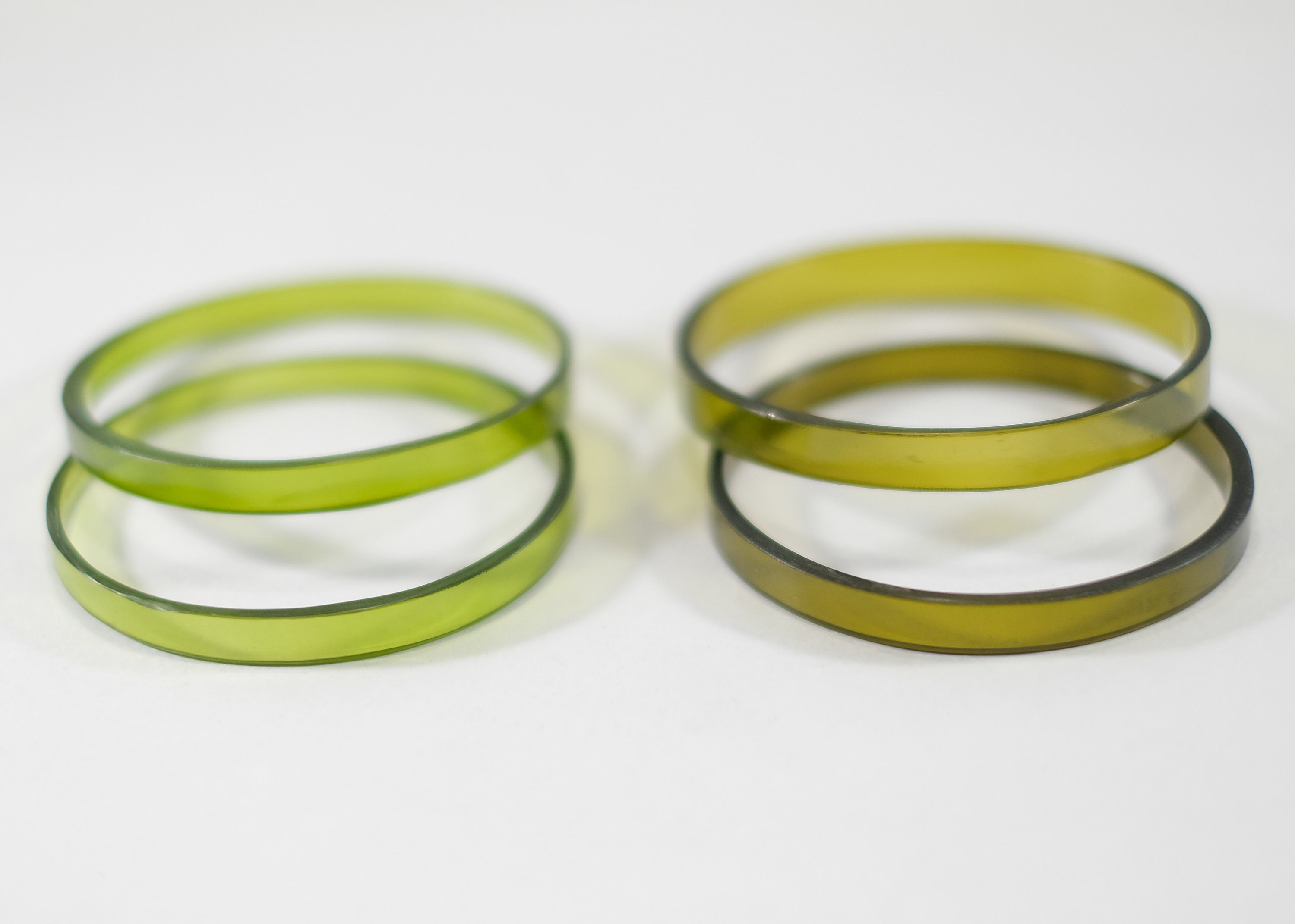 OLIVE & GREEN BANGLE Made From Wine Bottles - Etsy