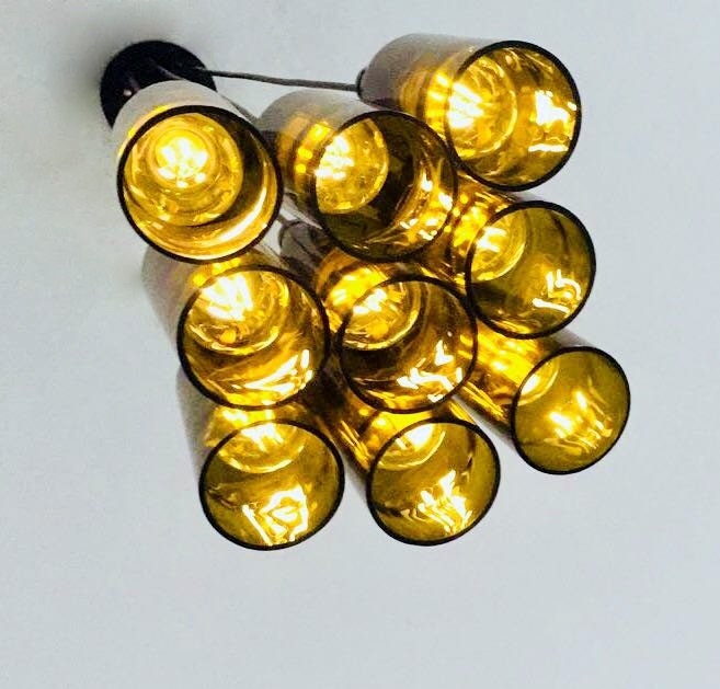 WINE BOTTLE Chandelier Ceiling Light Fixture for Home | Etsy