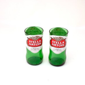 Stella Artois Beer Bottle Cut Glasses | Green Bottle Tumbler Gifts ...