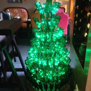 CHRISTMAS TREE Made From Beer Bottles & Led Lights - Etsy