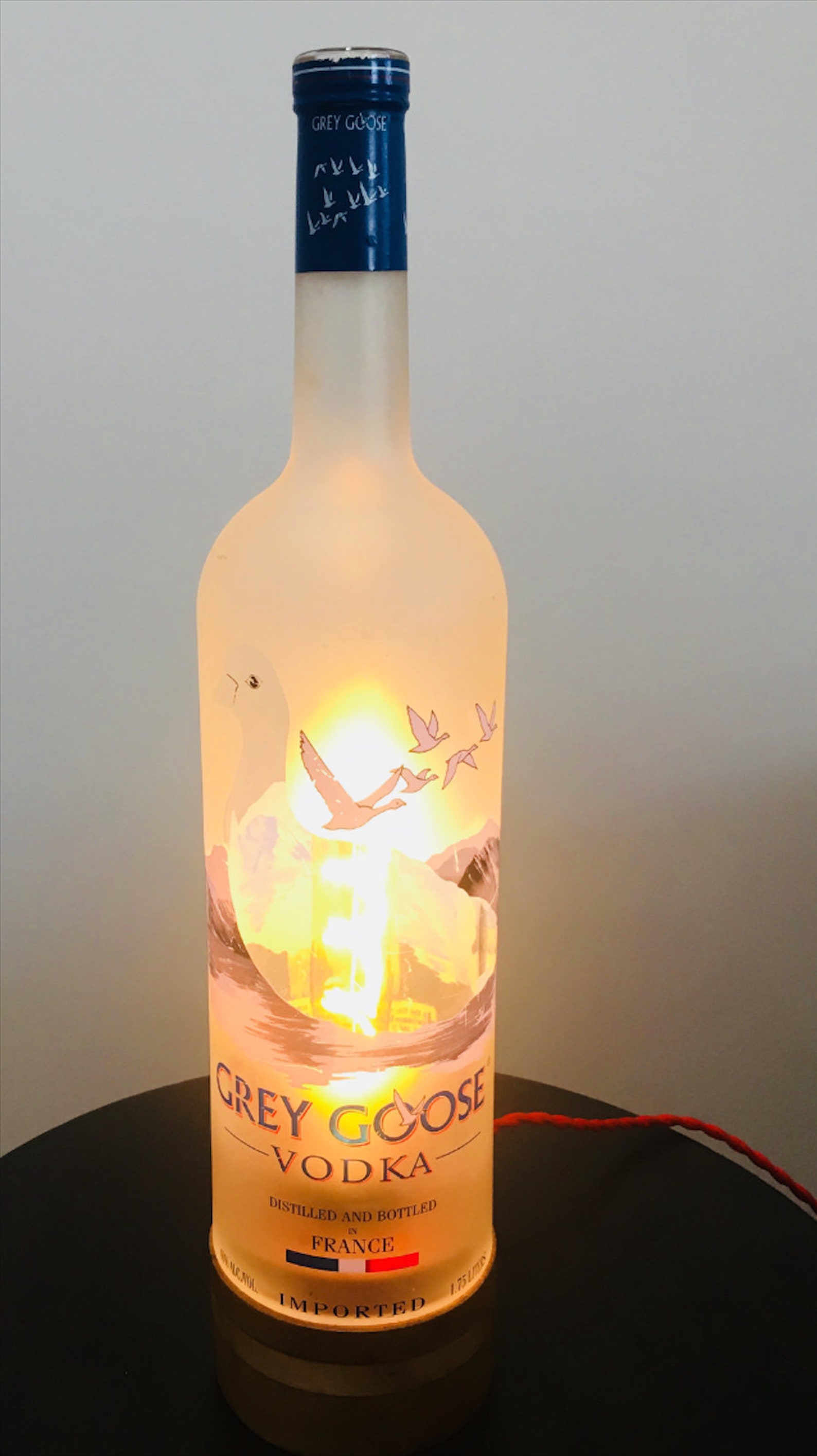 LARGE GREY GOOSE 1.75 Litre Bottle Table Lamp Light With Uk | Etsy