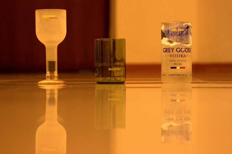 HANDCRAFTED GREY GOOSE Cocktail Drinking Glasses bar Set | Etsy