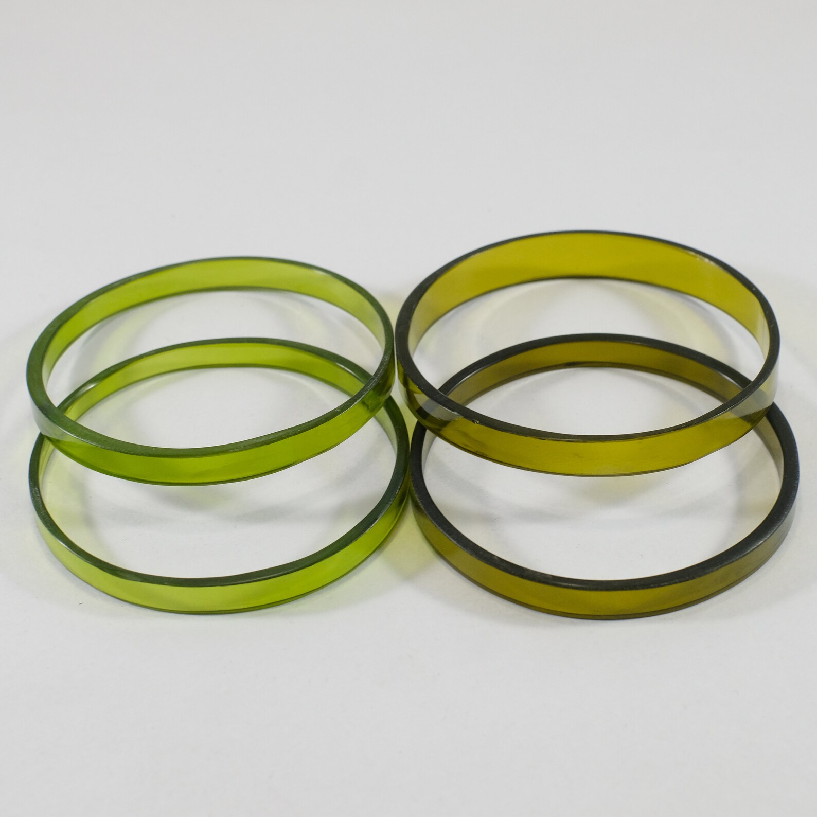 OLIVE & GREEN BANGLE Made From Wine Bottles - Etsy