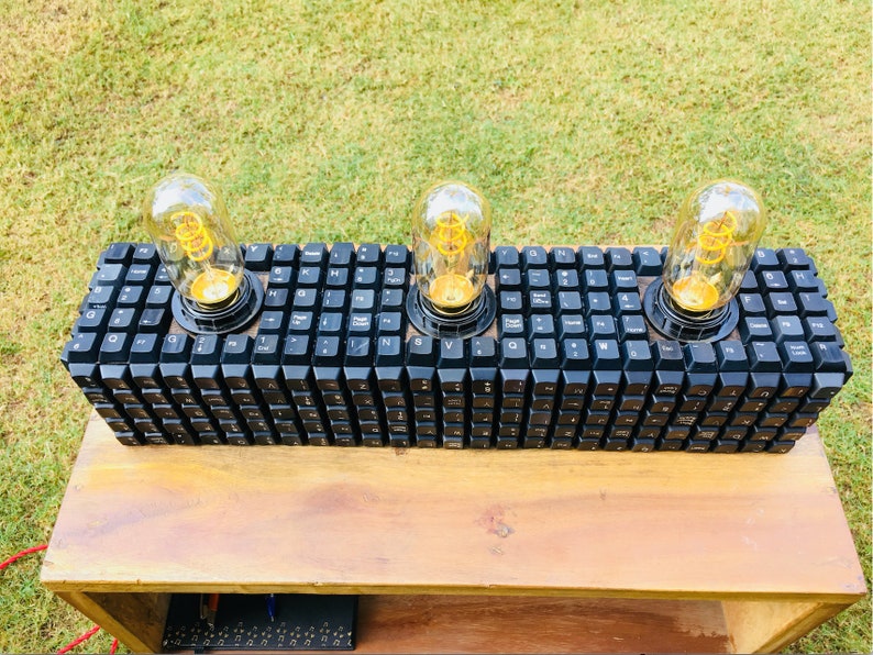 VINTAGE COMPUTER KEYBOARD Table Lamp Light With Uk North - Etsy