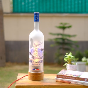 LARGE GREY GOOSE 1.75 Litre Bottle Table Lamp Light With Uk - North ...