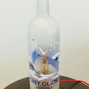 LARGE GREY GOOSE 1.75 Litre Bottle Table Lamp Light With Uk - North ...