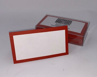Red and Black Place Cards - Etsy