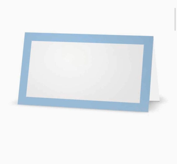 Baby Blue Place Cards - Etsy