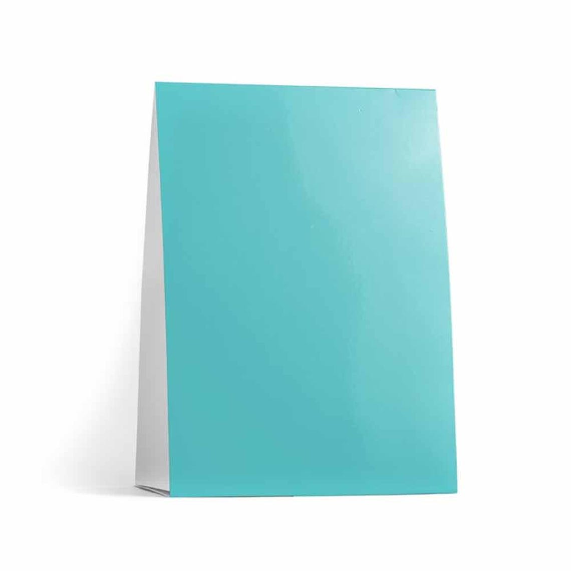 Table Tent Cards in Misty Blue - Etsy