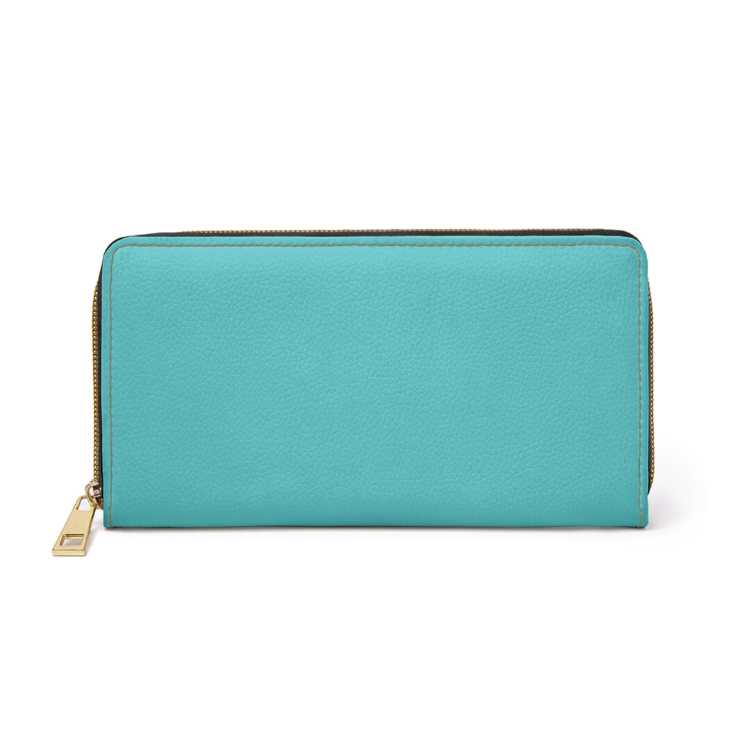 Misty Blue Zipper Wallet - Etsy