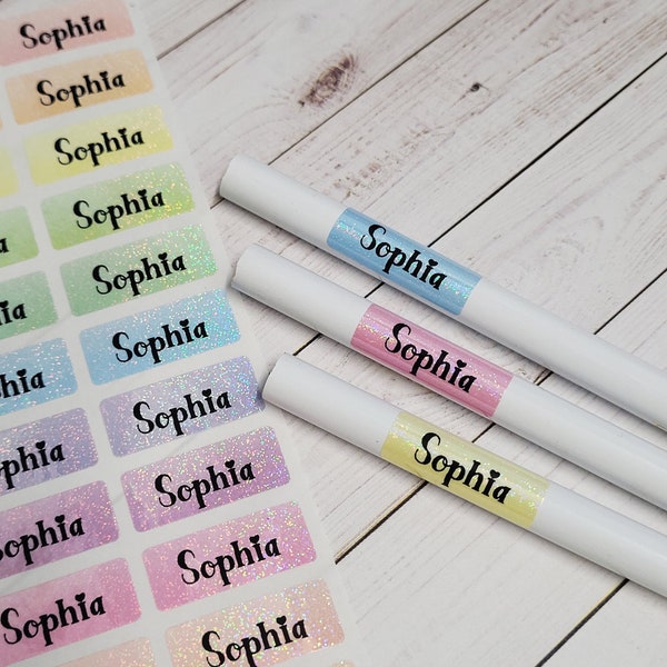 Glitter Labels - Etsy