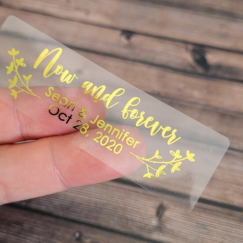 Personalized Clear Address Labels for Wedding Invitations - Transparent ...